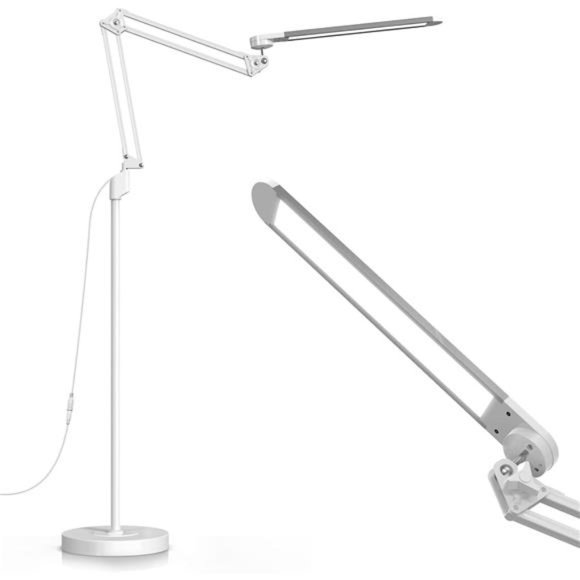 Accents | Led Floor Lamp 12w Swing Arm Standing Lamp With 5 Color ...